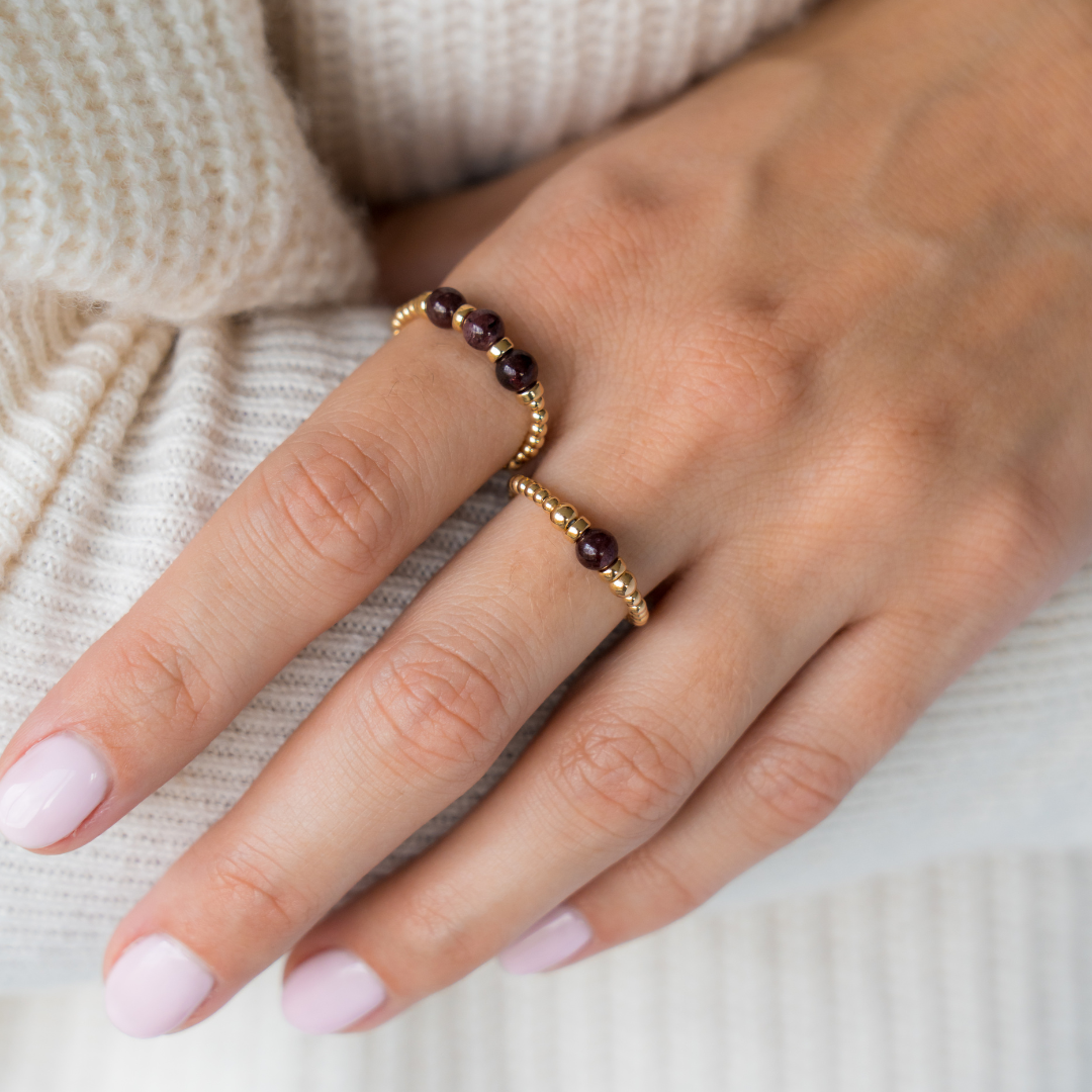 Be Brave Ring - Red Velvet – Beblue Bijoux