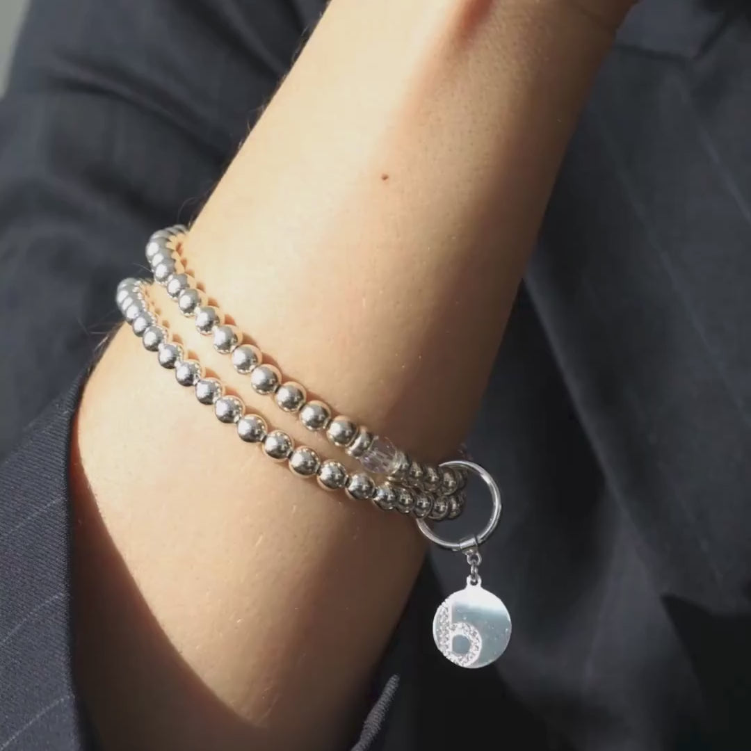 Bracelet empilable : Be Razzled-Dazzled – Bracelet double perles pour ...